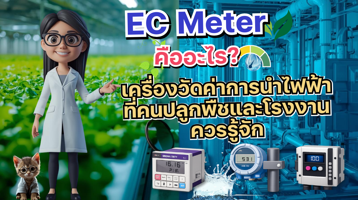 EC Meter คืออะไร? เครื่องวัดค่าการนำไฟฟ้าใช้ในงานเกษตร อุตสาหกรรม